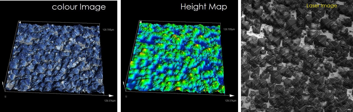 Silicon Wafer Etching using Olympus LEXT OLS5100 - IR Tech